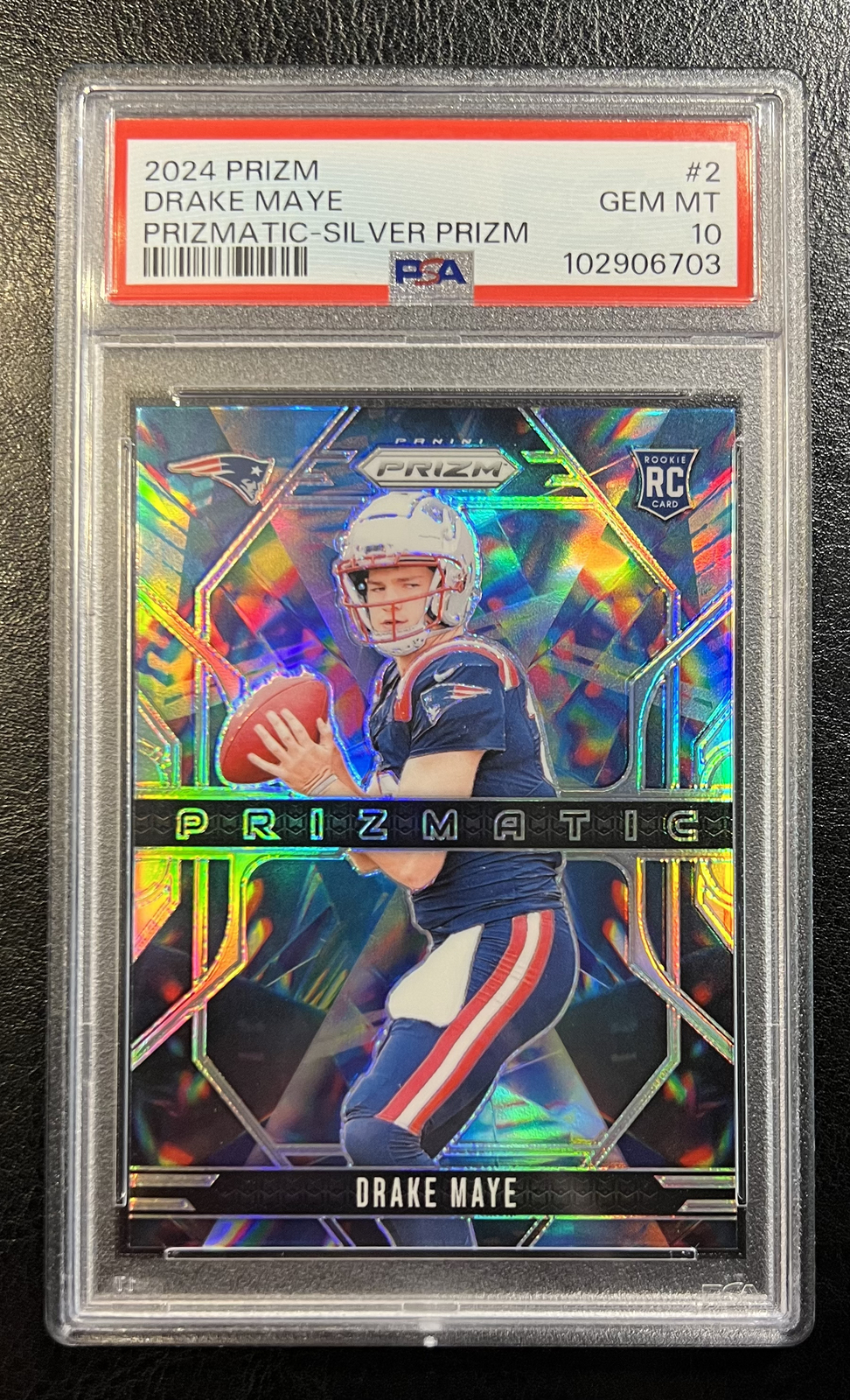 Drake Maye 2024 Prizm #2 Prizmatic - Silver Price Guide - Sports Card ...