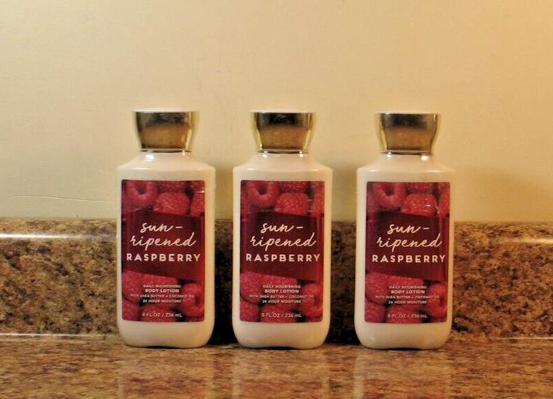 Bath & Body Works Sun-Ripened Raspberry Body Lotion Lot of 3 NEW | eBay