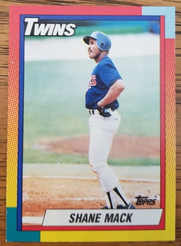 SHANE MACK Minnesota Twins 1990 Topps Baseball Card #64T | eBay