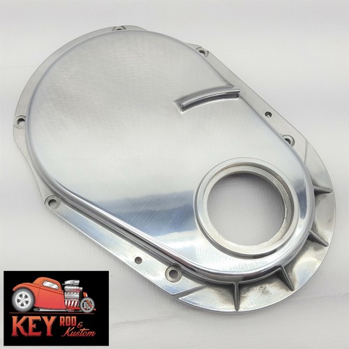 POLISHED aluminum Big block Chevy timing chain cover kit 454 Mark VI ...