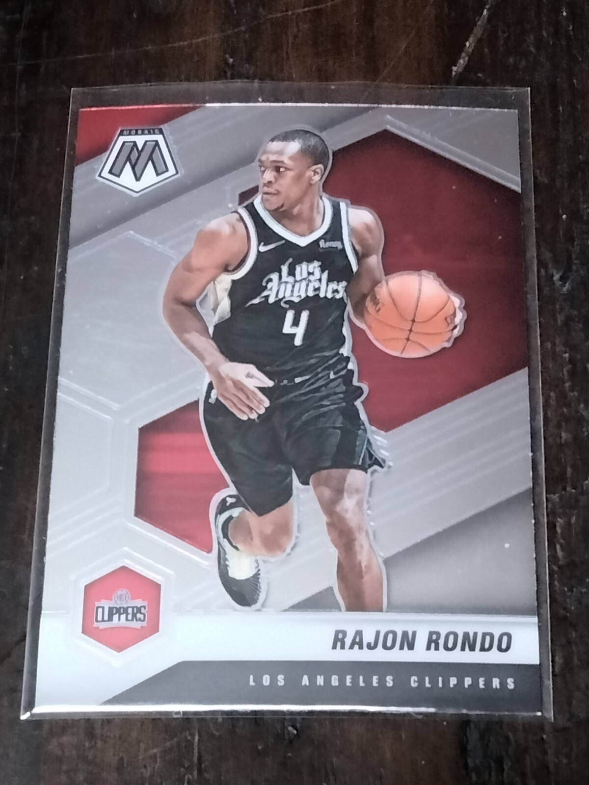 RAJON RONDO 2020-21 Panini MOSAIC CHROME BASE CARD #61 Los Angeles ...