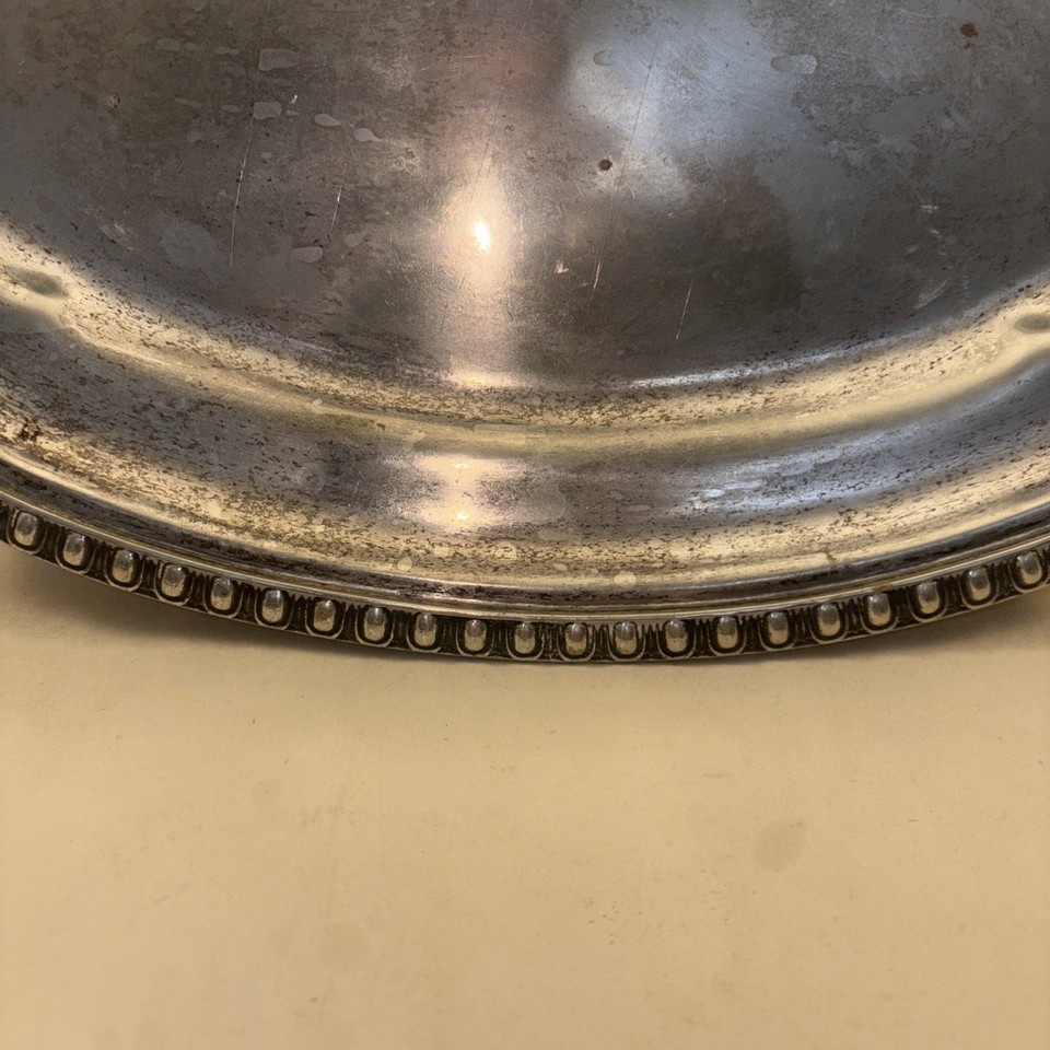 Reed & Barton Silver Soldered 13 Inch Serving Tray 09H #13 | eBay