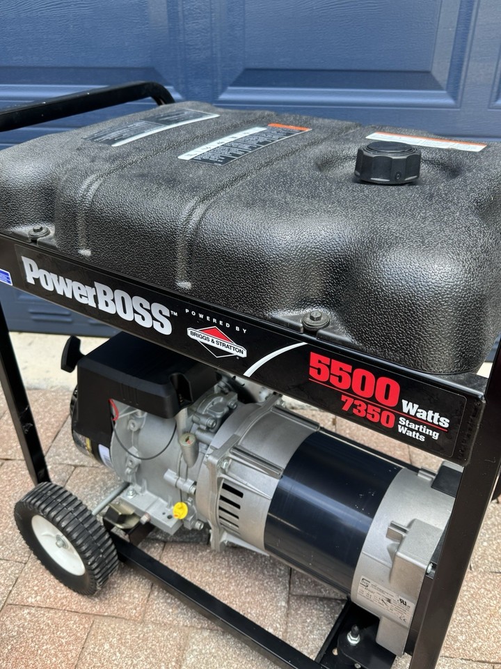 PowerBoss 5500 / 7350 Starting Watts Watt Generator Portable Power ...