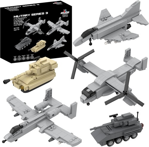 5 Military Building Block Sets - (901 Pieces) | eBay