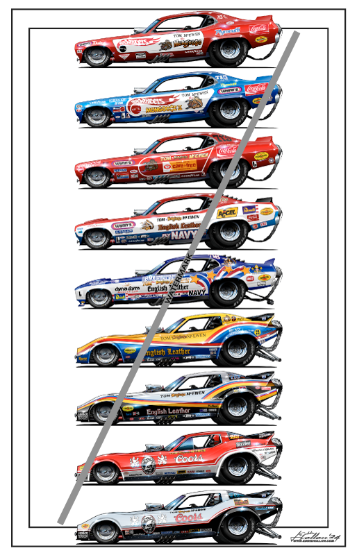 Tom "The Mongoose" McEwen Cars Poster, FREE SHIPPING (091) | eBay