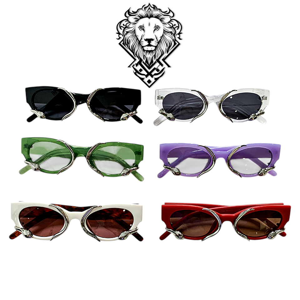 Womens Trendy Luxury Fashion Eyewear Cat Eye Snake Frame Ladies UV400 ...