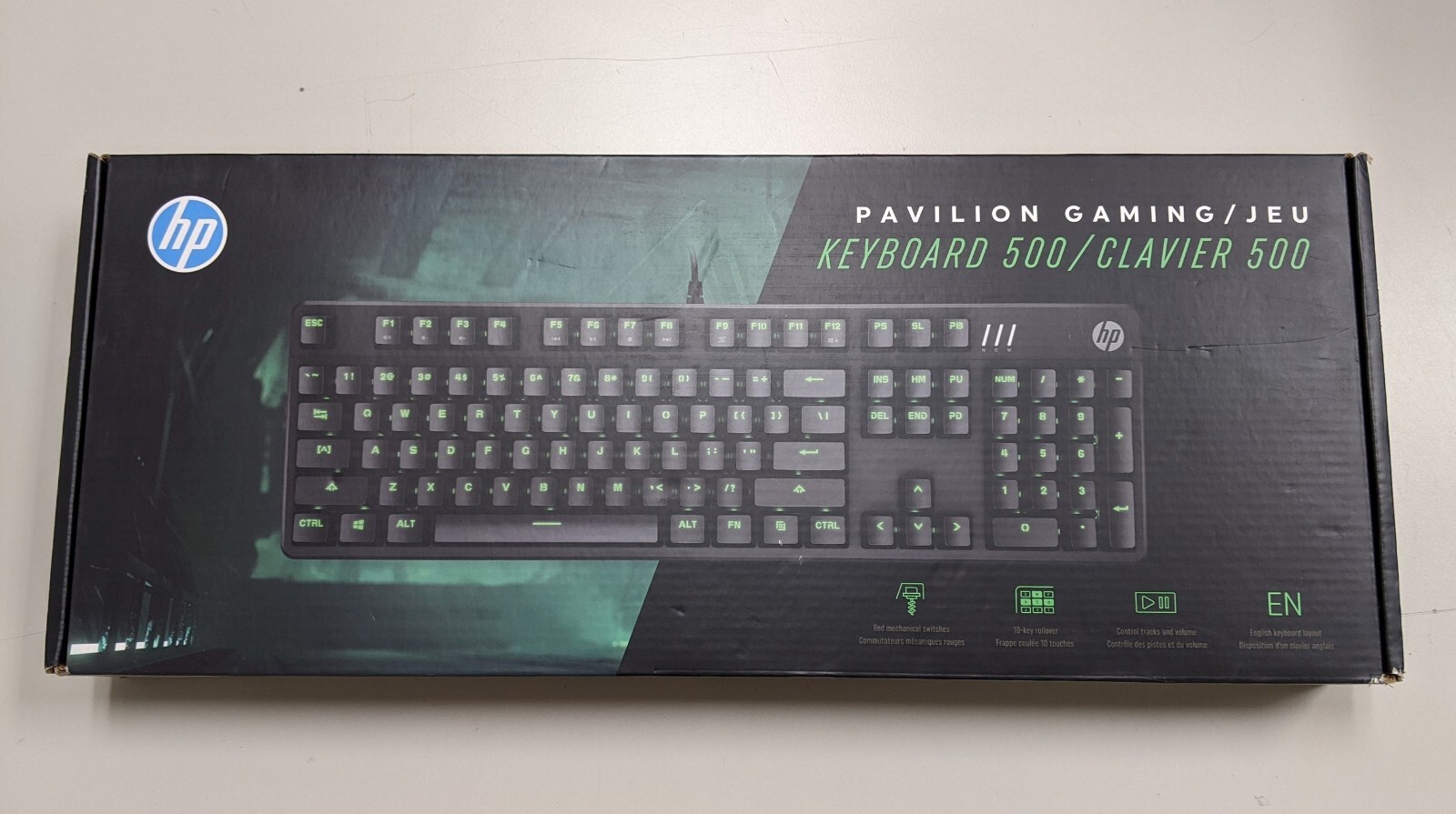 HP Pavilion Mechanical Gaming Keyboard 500 With Wired USB Red Switches ...