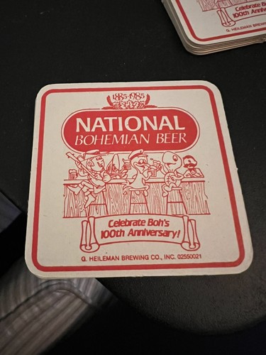 RARE 40 Vintage National Bohemian Beer Coaster Heileman Brewery Natty ...