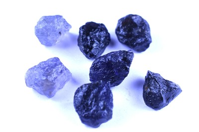 200 Carat Blue Iolite Loose Gemstone Rough Lot Earth Mined Crystal Rock ...