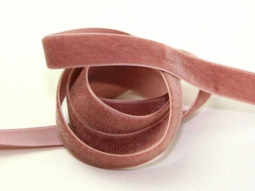 Berisfords 16mm Velvet Ribbon Mini Roll - 9623 Dusty Rose - per 5 metre ...