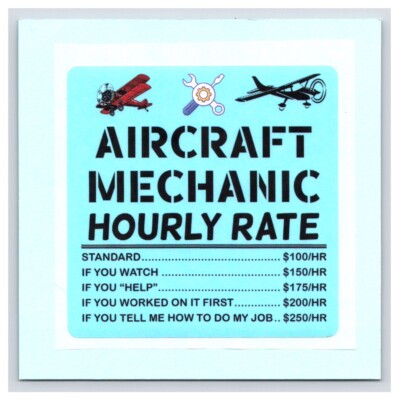 Labels: Aviation - Aircraft Mechanic Hourly Rates | eBay