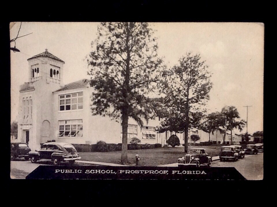 c1940 Public School, Frostproof, Fla. Vintage Picture Postcard | eBay