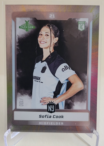 2025 PARKSIDE NWSL VOL 1 SOFIA COOK RC SHIMMER FOIL #102 NJ/NY GOTHAM ...