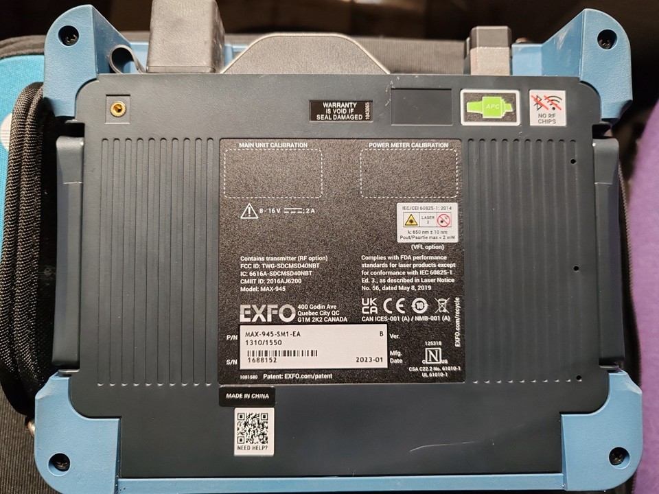 Lot of 2 EXFO MAX-945-SM1-EA OLTS Fiber Optic Certifiers / Testers | eBay