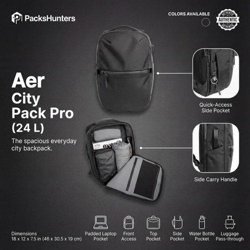 Aer City Pack Pro X-Pac Backpack Travel Laptop Bag Personal Item ...