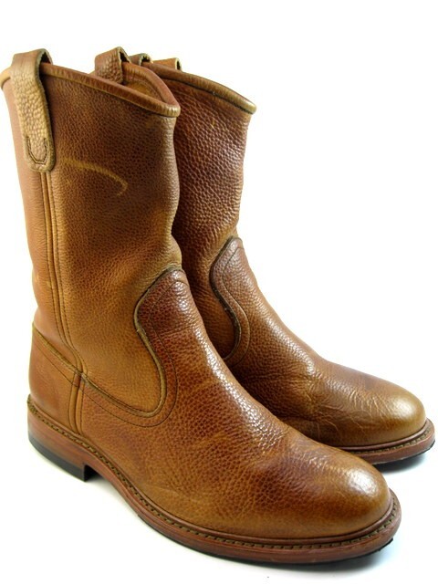 Allen Edmonds "DALLAS" Roper Suede Boots 9.5 D Cheyenne Brown Leather ...