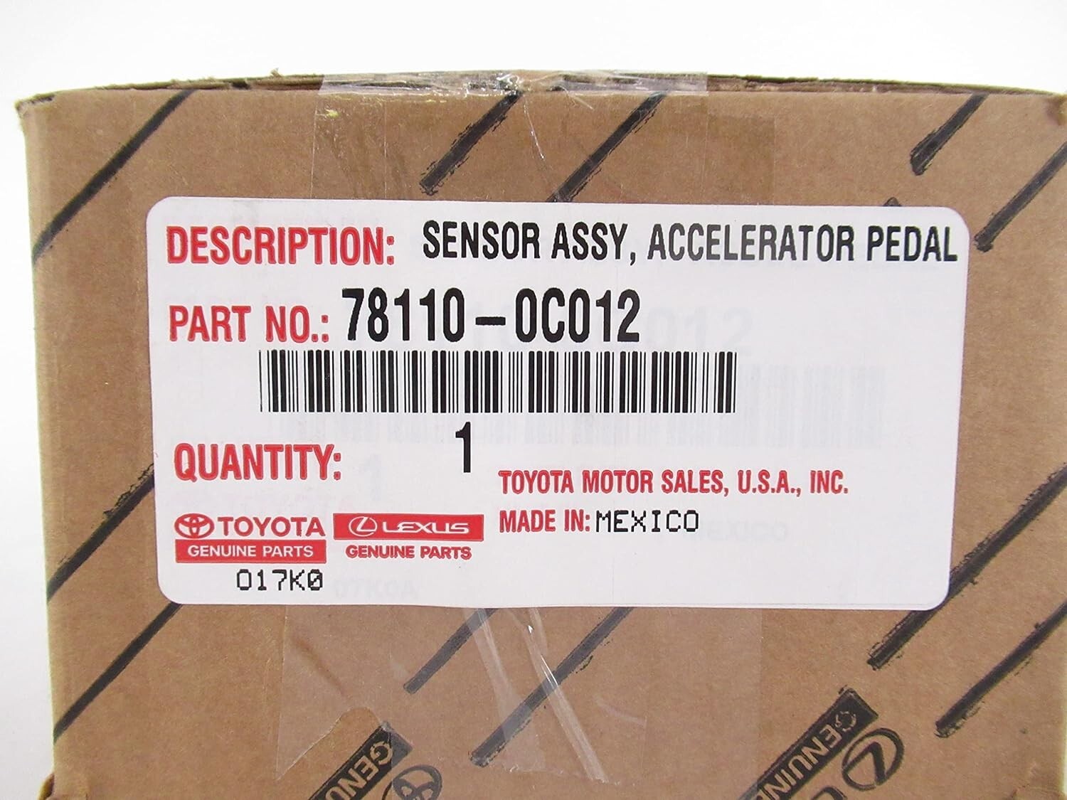 GENUINE TOYOTA 08-22 SEQUOIA | 07-21 TUNDRA ACCELERATOR PEDAL SENSOR ...
