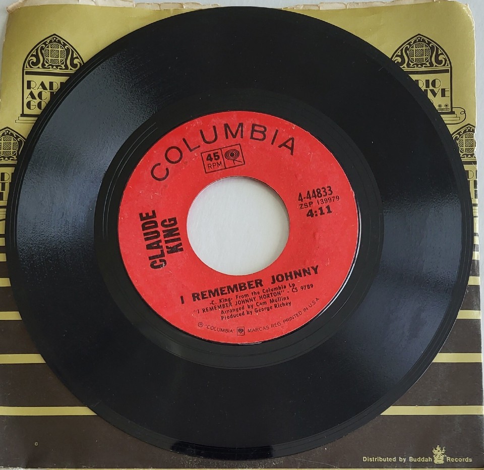 Claude King...."All For The Love Of A Girl & I Remember Johnny" 45 RPM 7" Vinyl | eBay