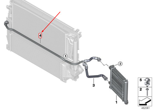 NEW BMW X1 F48 RADIATOR HOSE 17127617375 7617375 ORIGINAL | eBay