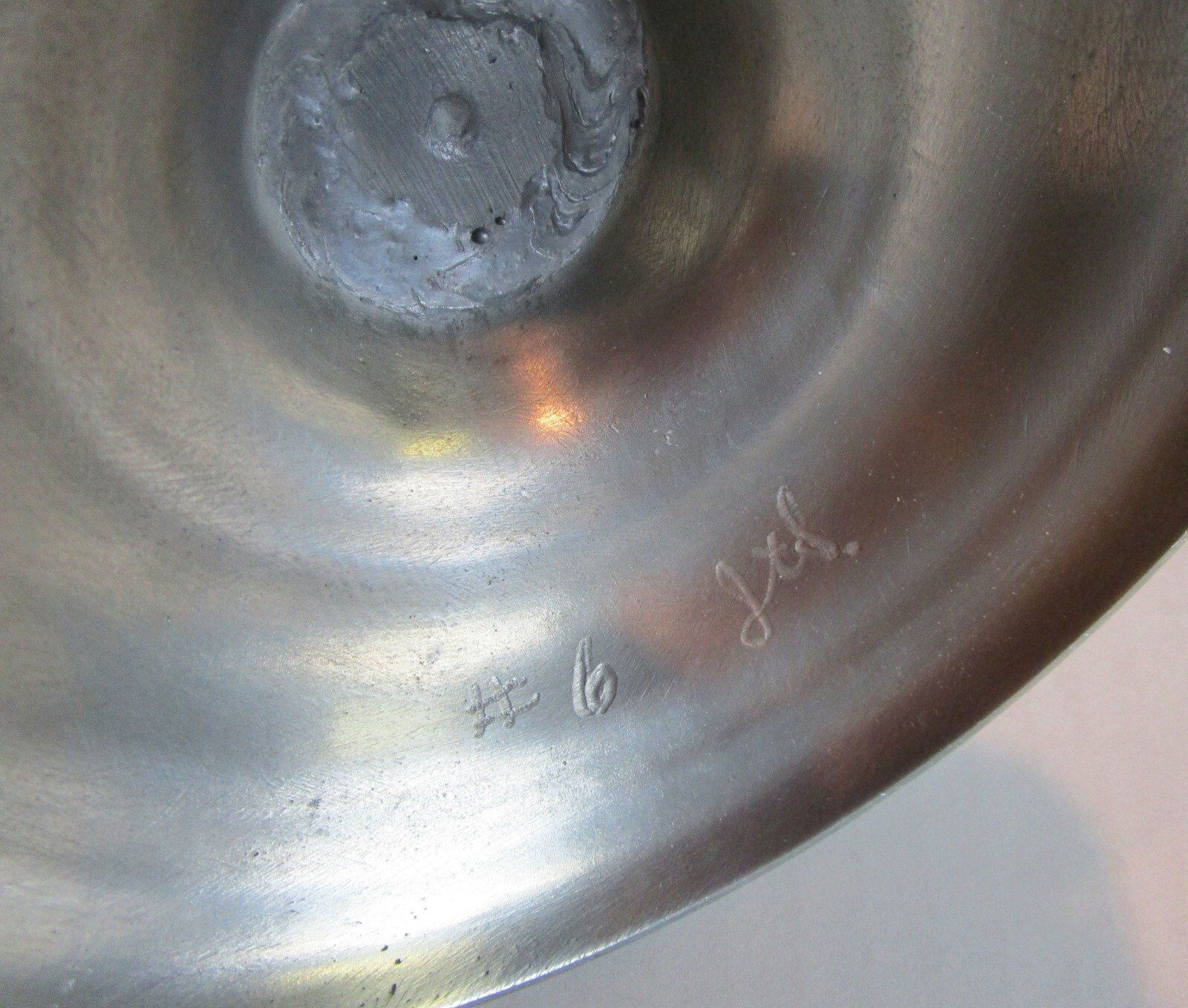 Vintage Colonial Country Pair Of Pewter Candlesticks Jay T. Stauffer ...