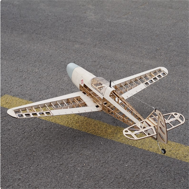 Spitfire Fighter Jet Wood KIT RC Building Airplanes DIY Model Plane ...