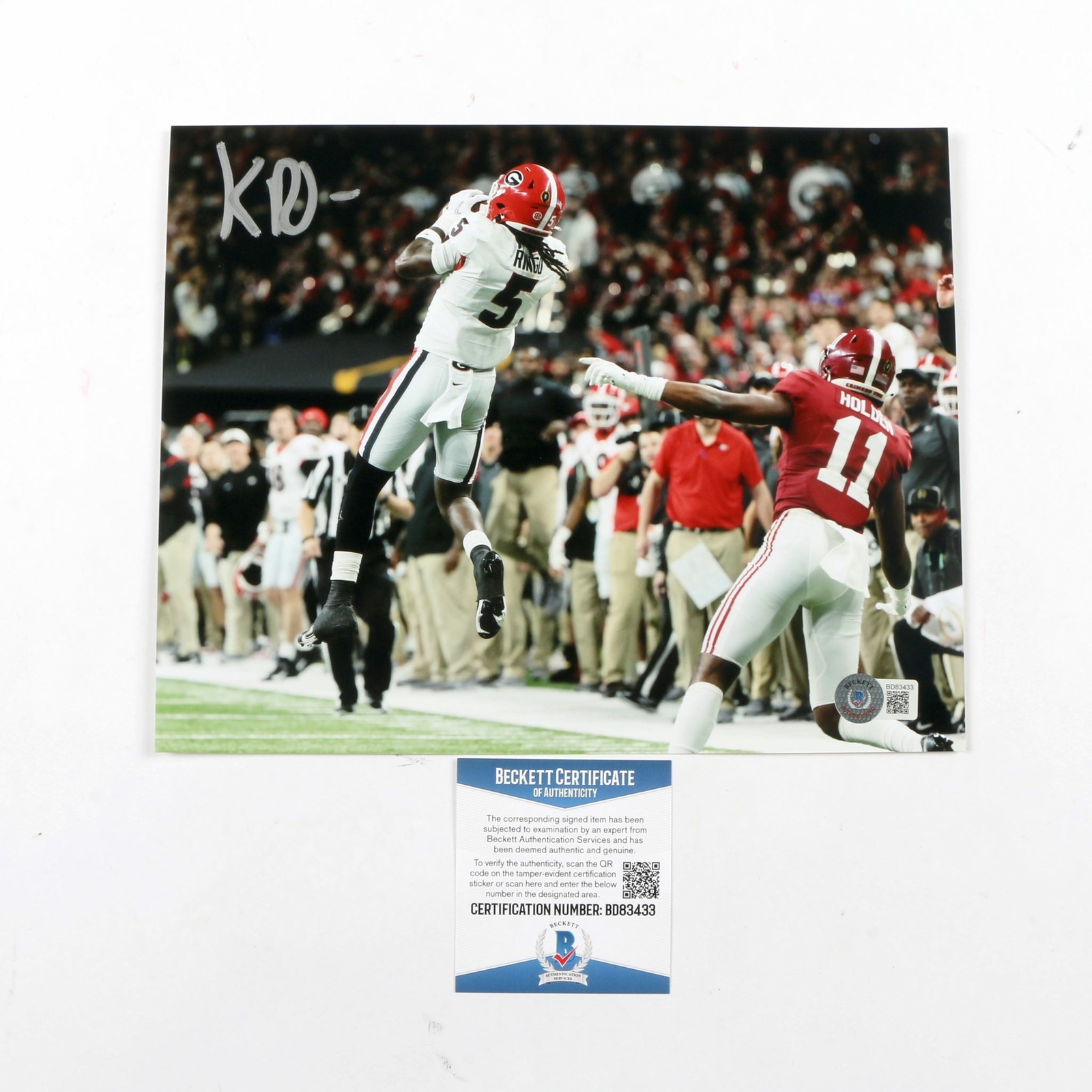 Kelee Ringo Signed Photo 8x10 (INT) Georgia Bulldogs | eBay