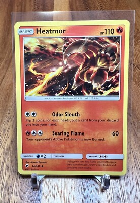 Heatmor 24/147 Burning Shadows Pokemon Card NM | eBay