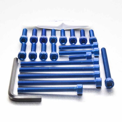 GPZ750 Turbo Engine Fastener Kit Blue | eBay