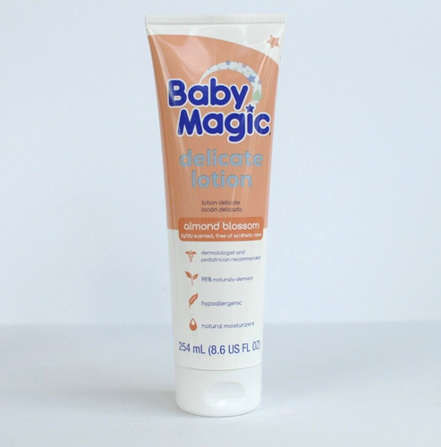 Baby Magic Delicate Lotion ALMOND BLOSSOM Hypoallergenic Oat Aloe Shea ...