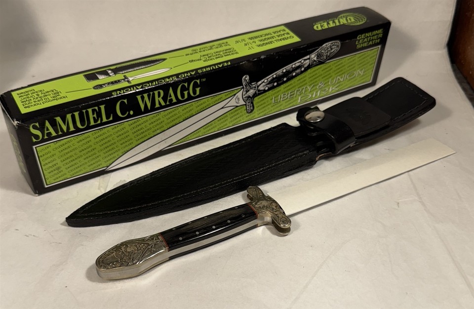 Vintage Spear Point Dagger Samuel C Wragg UC710 United Cutlery NOS In ...