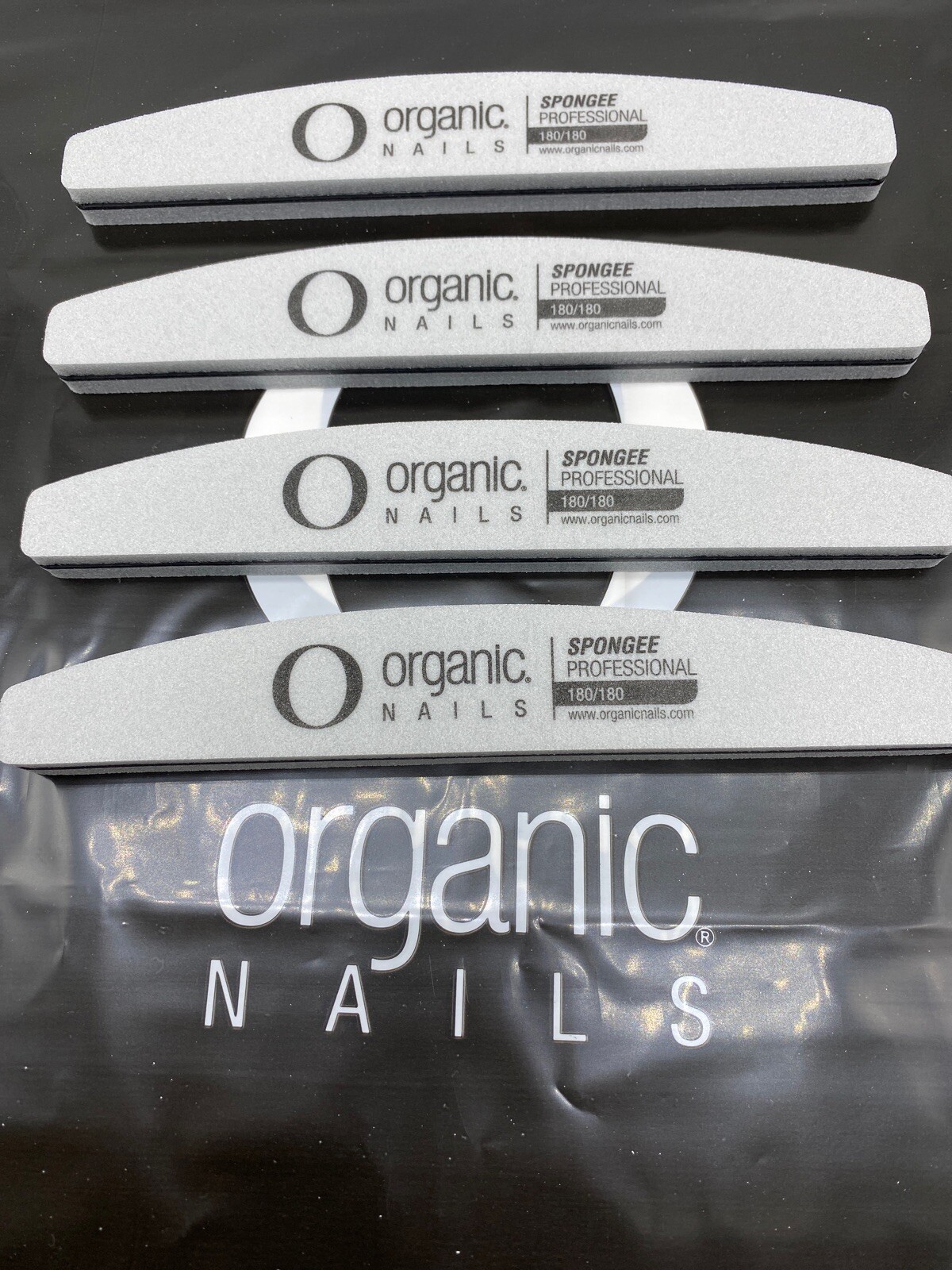 Organic Nails Files Sponge 180/180, Lima Media Luna Sponge 180/180 *4PC ...