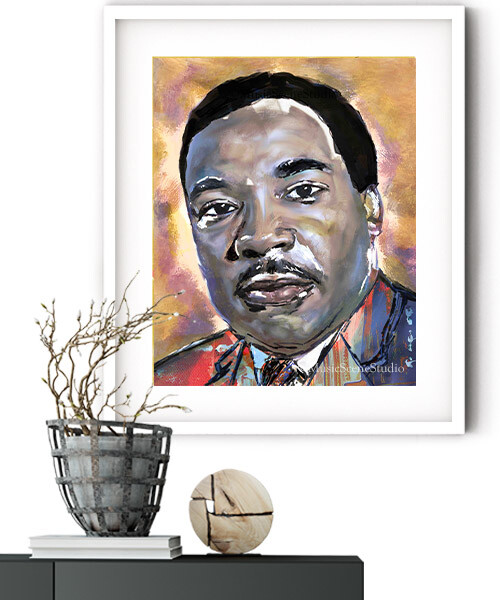 MLK, King Jr Art, Martin Luther King Art, MLK Prints, Civil Rights ...