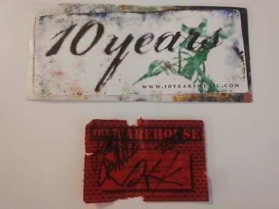 100% authentic 10 years Autographed ticket stub+ sticker | eBay