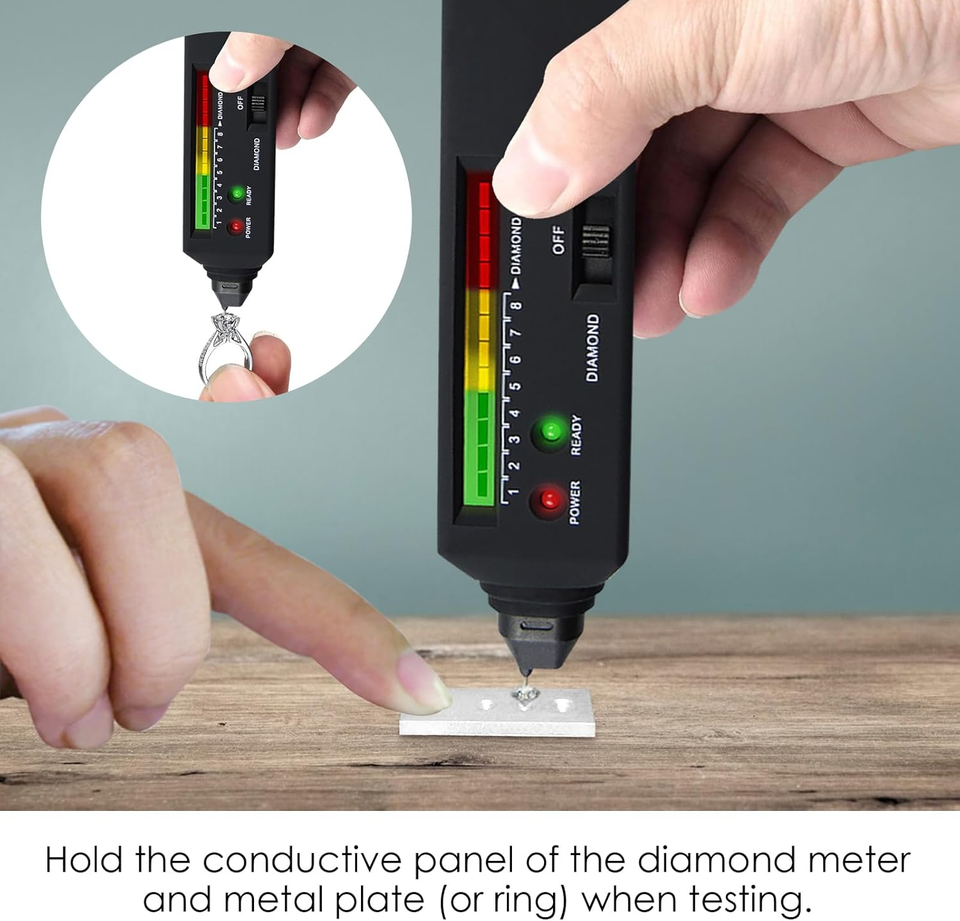 Professional Diamond Tester Pen with UV Light - Accurate Gem Tester ...