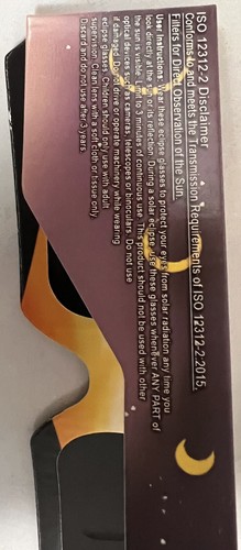 5 Pair ISO 12312-2 Solar Eclipse Glasses. | eBay