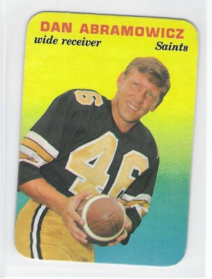 1970 Topps Glossy #14 DAN ABRAMOWICZ New Orleans Saints EX-MT | eBay