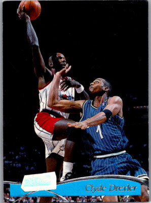 #141 Clyde Drexler Houston Rockets 1997-98 Stadium Club | eBay