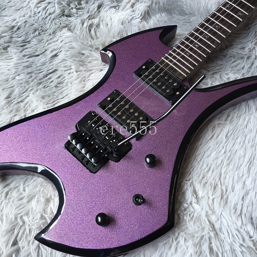 Black And Purple Electric Guitar