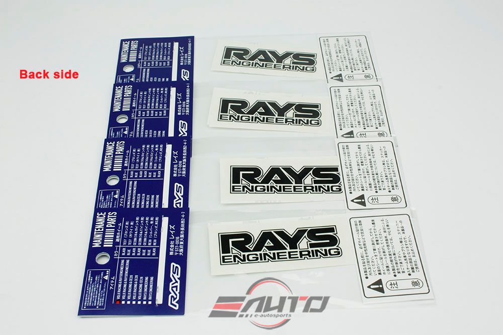 8pc (4pk) Black RAYS Engineering VOLK Racing TE37 OG Repair Disk Spoke ...