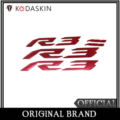 KODASKIN 3D Raise Emblem Sticker Decal for YAMAHA YZF-R3 R3 Fuel Tank ...
