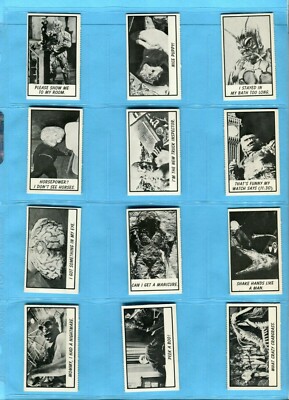 1963 Topps Monster Laffs Midgee Starter Set Lot of 27 Diff Cards EX ...