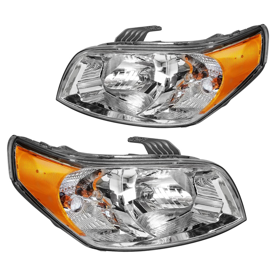 Fit 2009 2010 2011 Chevy Aveo 5 Aveo5 Pair Headlight W/ Bulb Left+Right ...