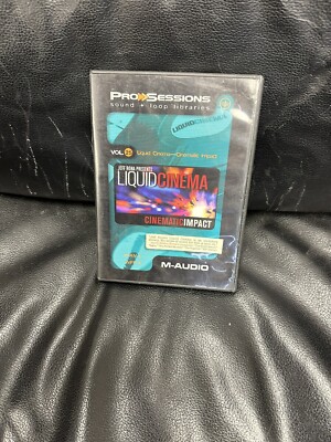 PRO SESSIONS M-AUDIO SOUND & LOOP LIBRARIES "LIQUID CINEMA" VOLUMES 25 ...