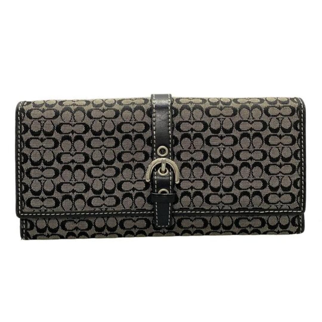 COACH Long Wallet Mini Signature Pattern Light Gray x… - Gem