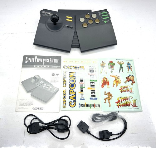 Super Nintendo SNES Capcom Fighter Power Arcade Fight Stick Controller ...