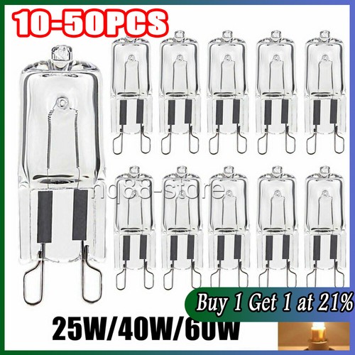 50 X G9 Halogen Bulbs 20W 25W 40W 60W Warm White Filament Lamp Replace ...