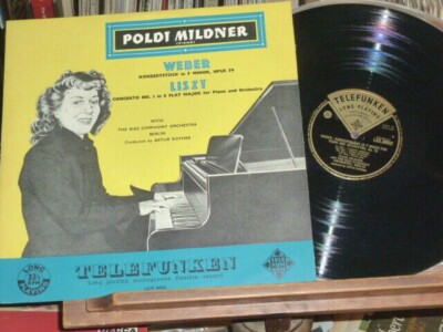 1954 Telefunken LGX66022 Weber & Liszt Piano Concertos Poldi MILDNER ...