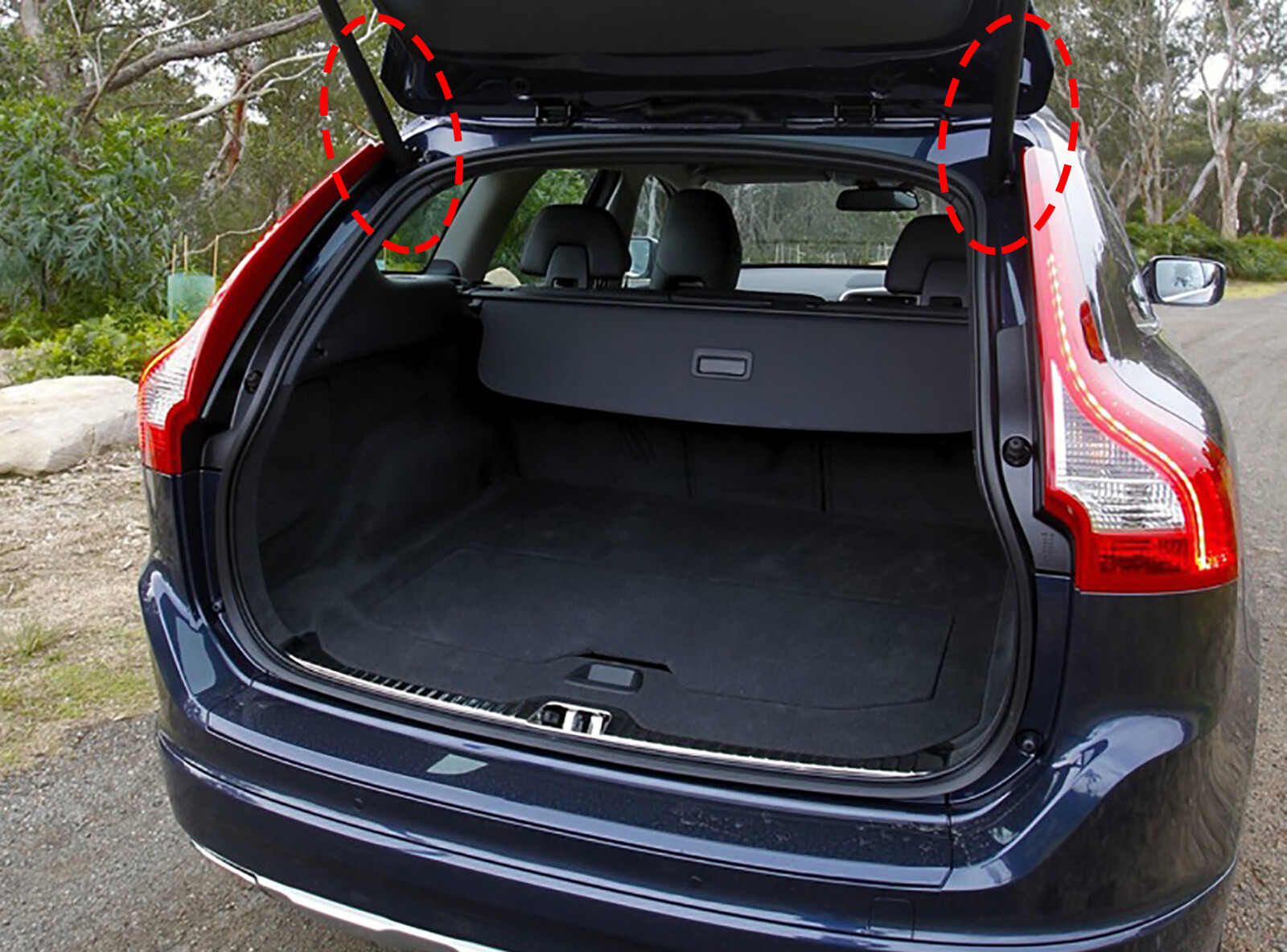 2x For Volvo XC60 2008-2017 Rear Boot Upper Tailgate Gas Struts Support ...