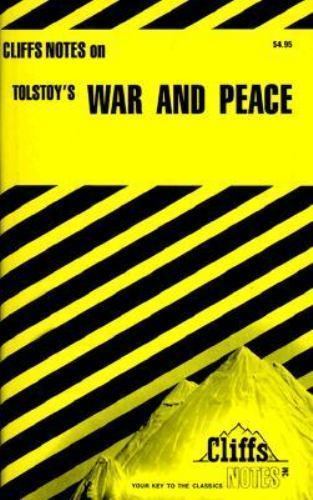 Tolstoy's War and Peace (Cliffs Notes), Sturman, Marianne, Very Good ...