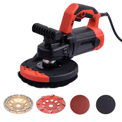 2200W New Concrete Floor Grinder 7" Wall Rough Grinder Roughing Machine ...